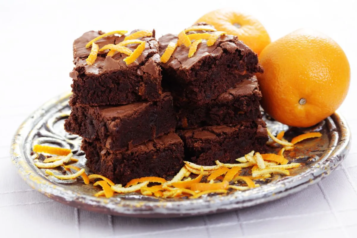 Una opción deliciosa para la merienda: brownies de chocolate y naranja ...